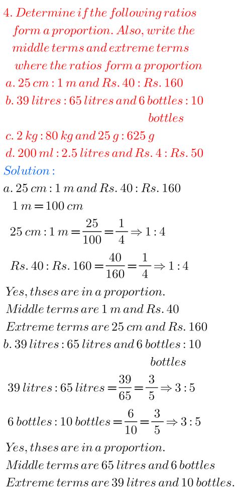 Ncert Solutions For Maths Class 6 Chapter 12 Exercise 122 Ratios And