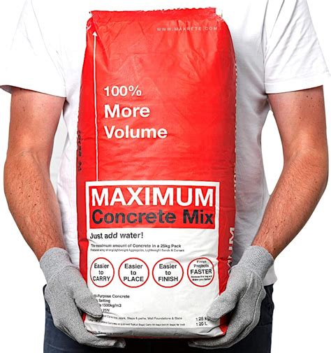 Ready Mixed Cement ›› Maximum Concrete Mix 25kg ‹‹ 20 Litres Volume In