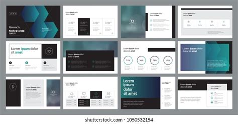 프레젠테이션 및 슬라이드 레이아웃 템플릿파란색 형상 스톡 벡터로열티 프리 1673693710 Shutterstock
