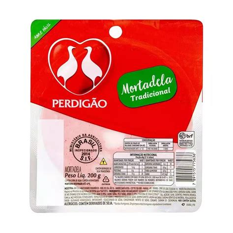 Mortadela Tradicional Fat 200g Perdigao Camaquã Distribuidora