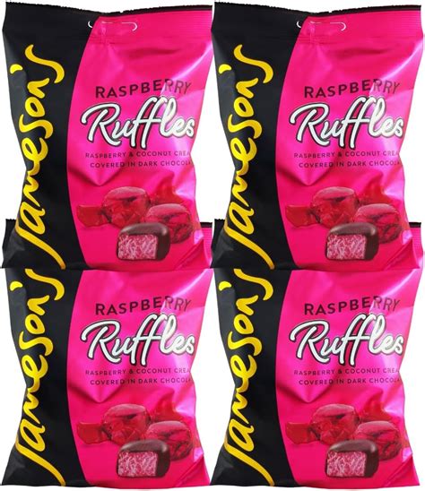 Ruffle Chocolate Bundle With Jamesons Raspberry Ruffle Pouch 135g 4 Pack Uk Grocery