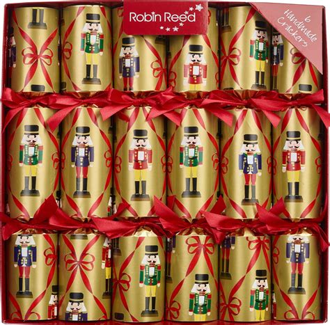 Robin Reed 6 X 12 Inch Christmas Crackers Contains Nutcracker