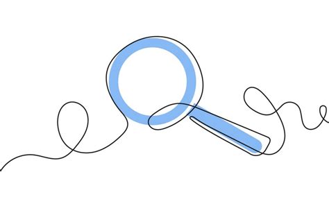 Magnifying Glass Line Drawing Vector Images Over 2900