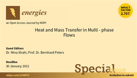 Special Issue Heat And Mass Transfer In Multi Phase Flows