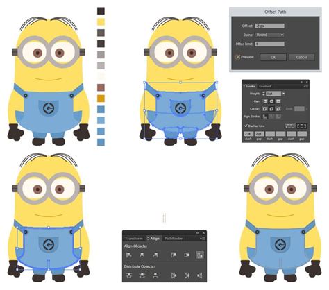How To Create A Minion Style Character In Illustrator — Medialoot