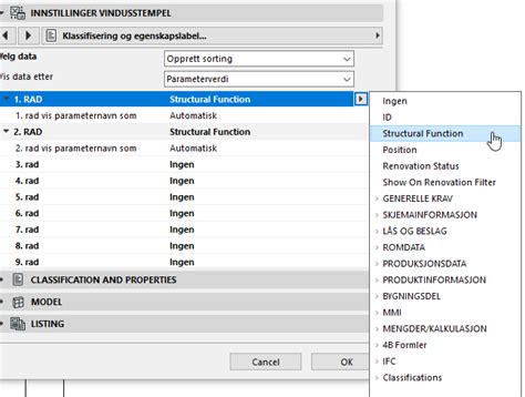 Include Specific Classifications And Properties In Graphisoft Community