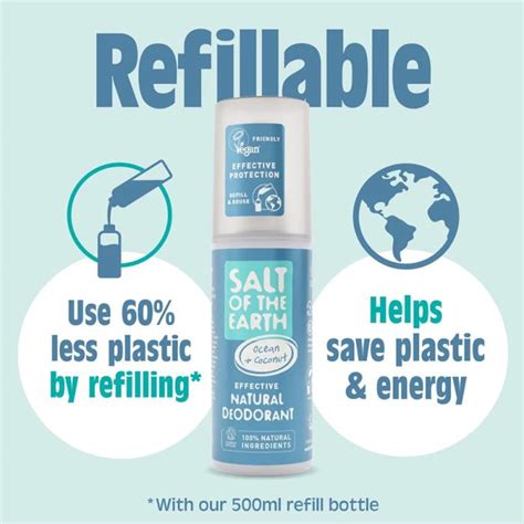 Salt Of The Earth Ocean And Coconut Deodorant Spray Farma City
