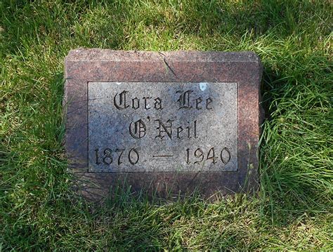 Cora Lee Sickler Oneil 1870 1940 Find A Grave Memorial
