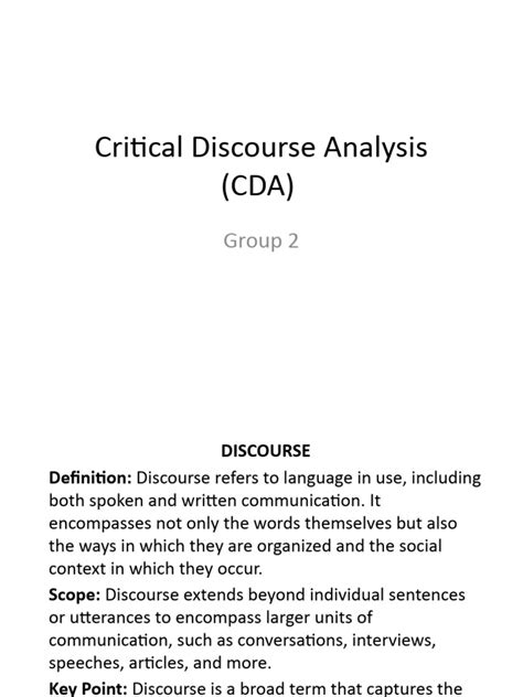 Critical Discourse Analysis A Brief Introduction Pdf Discourse