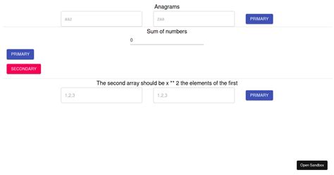 Algo Codesandbox