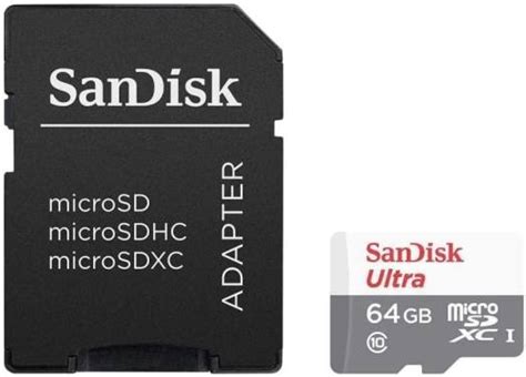 SanDisk 64 GB Class 10 Ultra Android MicroSDHC Memory Card And SD Adapter Buy Best Price In UAE