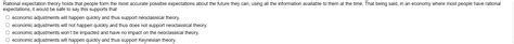 Solved Rational Expectation Theory Holds That People Form