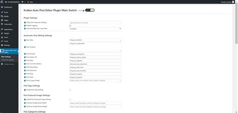 Kraken Automatic Post Editor Plugin For Wordpress By Coderevolution