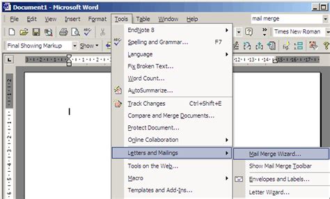 How To Mail Merge Labels From Excel To Word Using Wizard Lasopagems