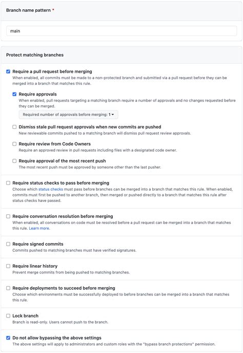 Disable A Direct Push To GitHub Main Branch Johnny Metz