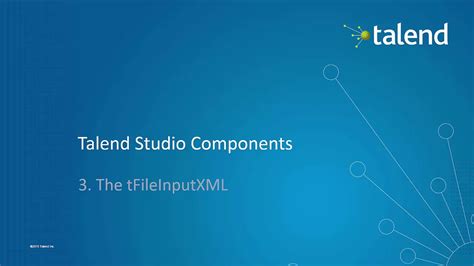 Talend Components 3 Tfileinputxml Youtube