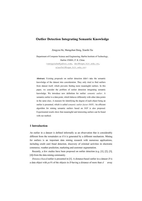 pdf outlier detection integrating semantic knowledge