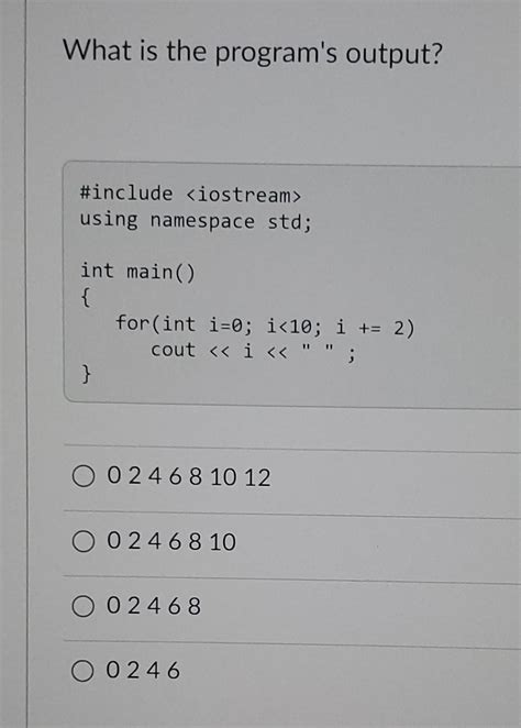 Solved What will the following code output? x=10; while | Chegg.com