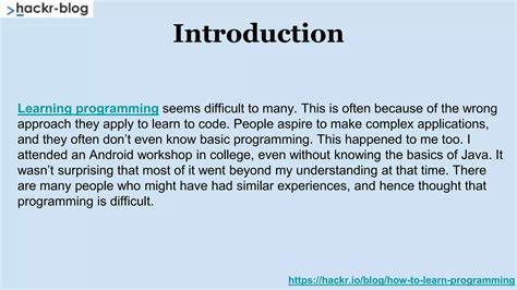 How To Learn Programming Ppt