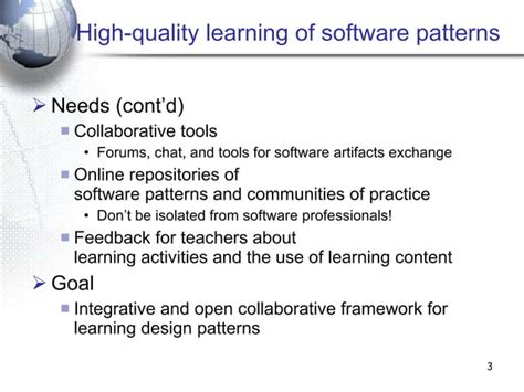a semantic rich framework for learning software patterns ppt