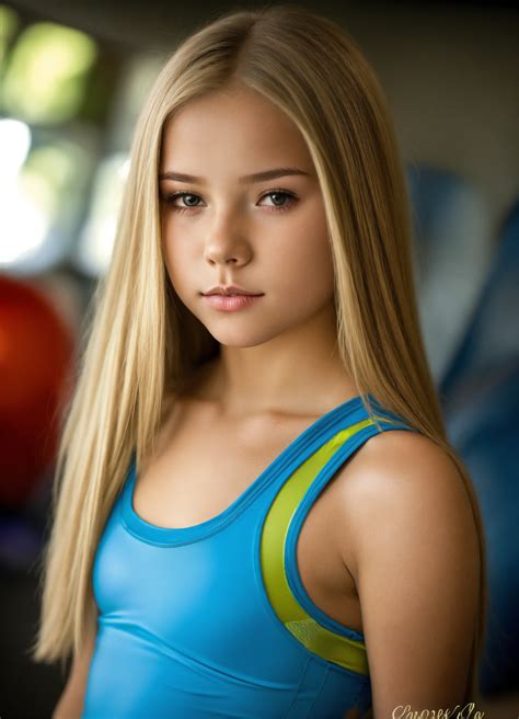 Lexica Very Pretty Blonde Tween Girl Very Young Looking Center