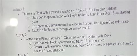 Solved Activity 1 There Is A Plant With A Transfer