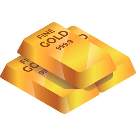 Gold Gradient Isometric Gradient Icon