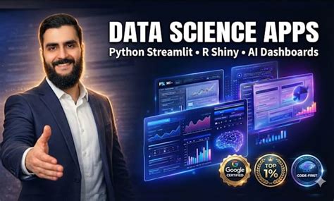 Build Data Science Apps And Ai Dashboards In Python Streamlit Or R