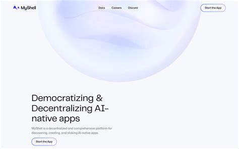 Myshell Democratizing And Decentralizing Ai Native Apps Brouseai