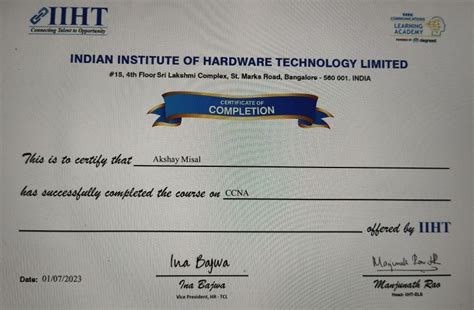 Ccna Tatacommunications Certification Akshay Misal