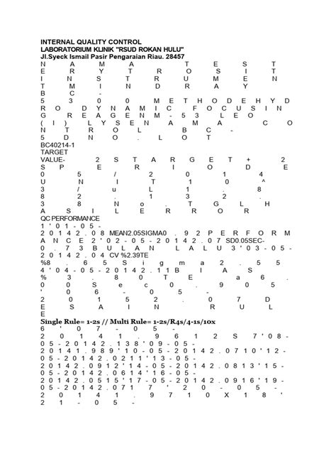 Internal Quality Control Pdf
