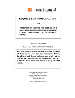 Fillable Online 50 SAMPLE Vendor Request For Proposal In PDFHow To Write An Effective RFP For A