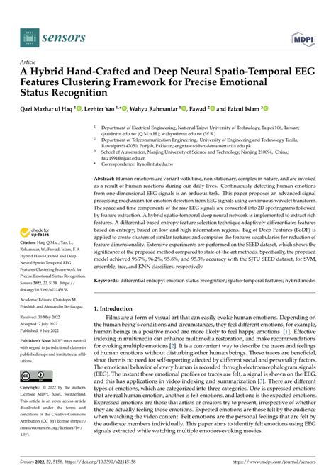 Pdf A Hybrid Hand Crafted And Deep Neural Spatio Temporal Eeg