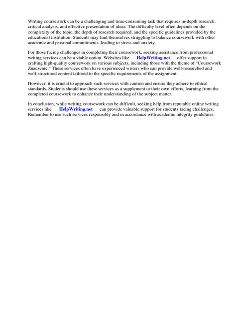 Coursework Znaczenie Pdf Thesis Essays