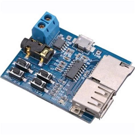 Pcb Blue Mp Format Audio Player U Disk TF Card Amplifier Decoder Board Module Memory Storage