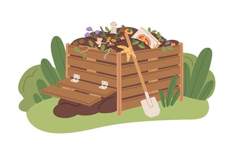 Compost Box With Organic Bio Waste