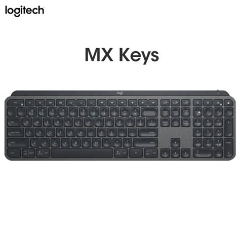 Logitech Mx Keys Advanced Illuminated Wireless Keyboard Bluetooth Tactile Responsive Typing