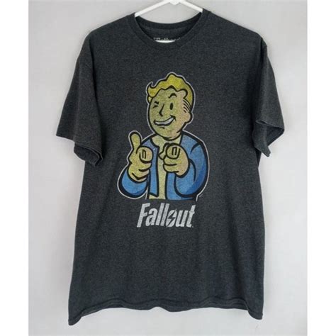 Bethesda Shirts Bethesda Fallout Video Game Vault Boy Mens Graphic
