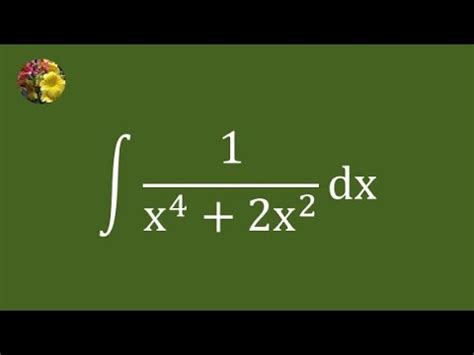 Evaluating the indefinite integral using algebraic manipulation - YouTube