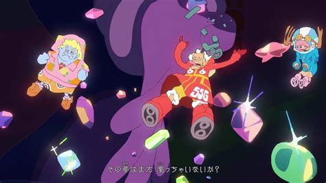 Old Luffy And Old Chopper Along With Young Jinbe From Onepiece Opening