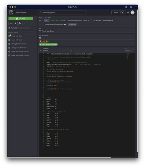 Item Of The Day Python Rcodenpaste