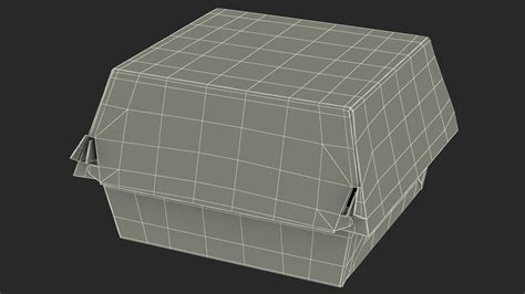 Caja Hamburguesa Cerrada Marrón Modelo 3d 19 3ds Blend C4d Fbx Max Ma Lxo Obj Free3d