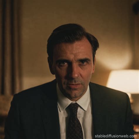 Man Facing Threatening Shadow Stable Diffusion Online