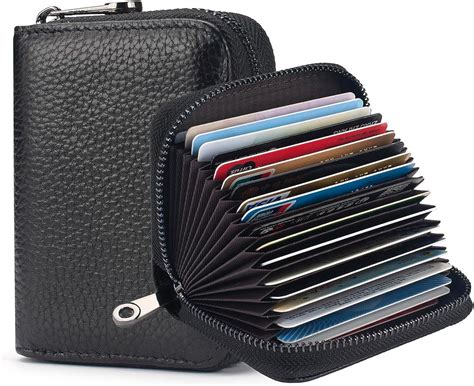 Credit Card Holder Blocking Credit Card Wallet 20 Slots Genuine Leather