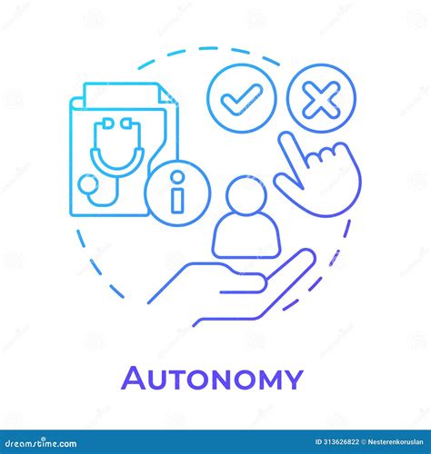 Autonomy Blue Gradient Concept Icon Stock Illustration Illustration Of Outline Flat 313626822