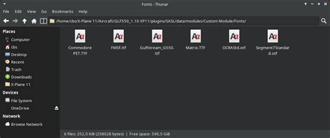 Manjaro Linux And Akd Glf550 Fonts Error Xp11 Technical Support