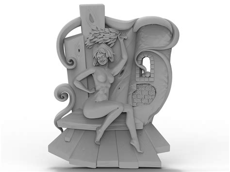 3d File 3d Model Stl File For Cnc Routerlaser And 3d Printer Naked Woman