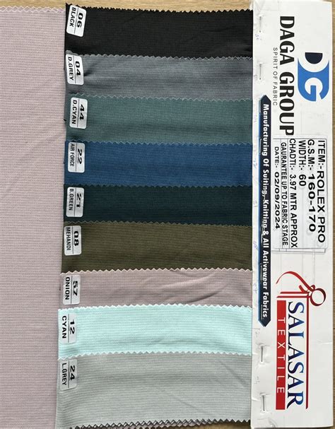 Lycra Fabrics Rolex Pro Printspattern Solid Color Multicolor