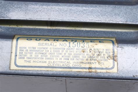 Hickok 166 Shutter Speed Indicator Fair Condition Ntc Tech