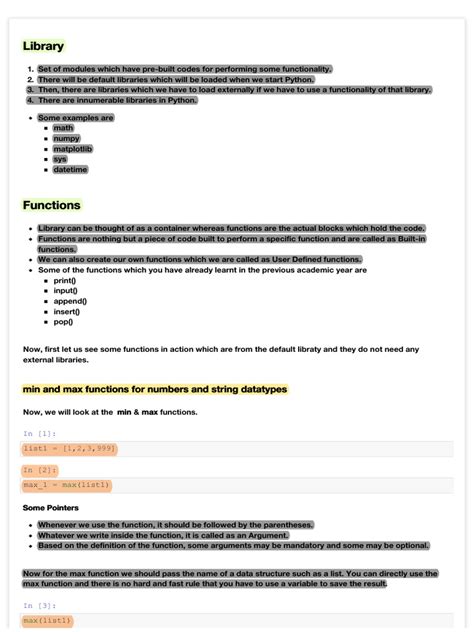 lib and functions notes pdf computer science computer programming
